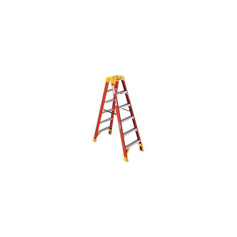 Werner T6200 Series T6206 Twin Ladder 6 ft H Type IA Duty Rating ...