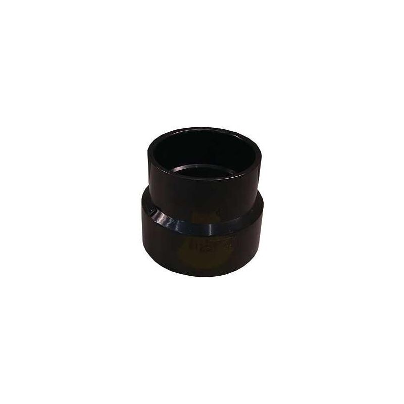 Canplas 103036BC Sewer Pipe Adapter Coupling 4 x 3 in Hub ABS Black 40 ...